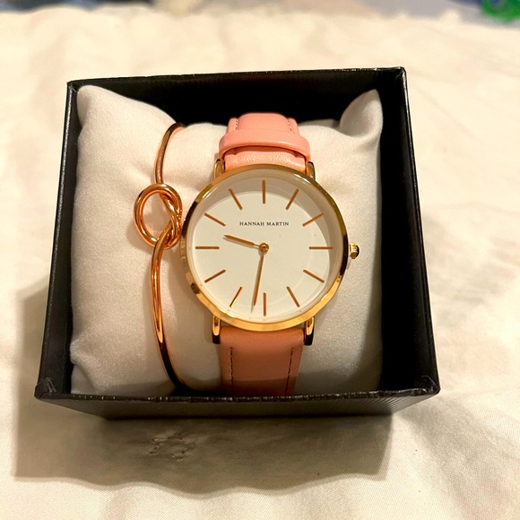 Accessories | Hannah Martin Womens Watch Rose Gold And Pink Band Watch ...
